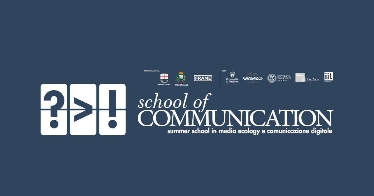 Summer school in Media ecology and Digital Communication | UniGe | University of Genoa